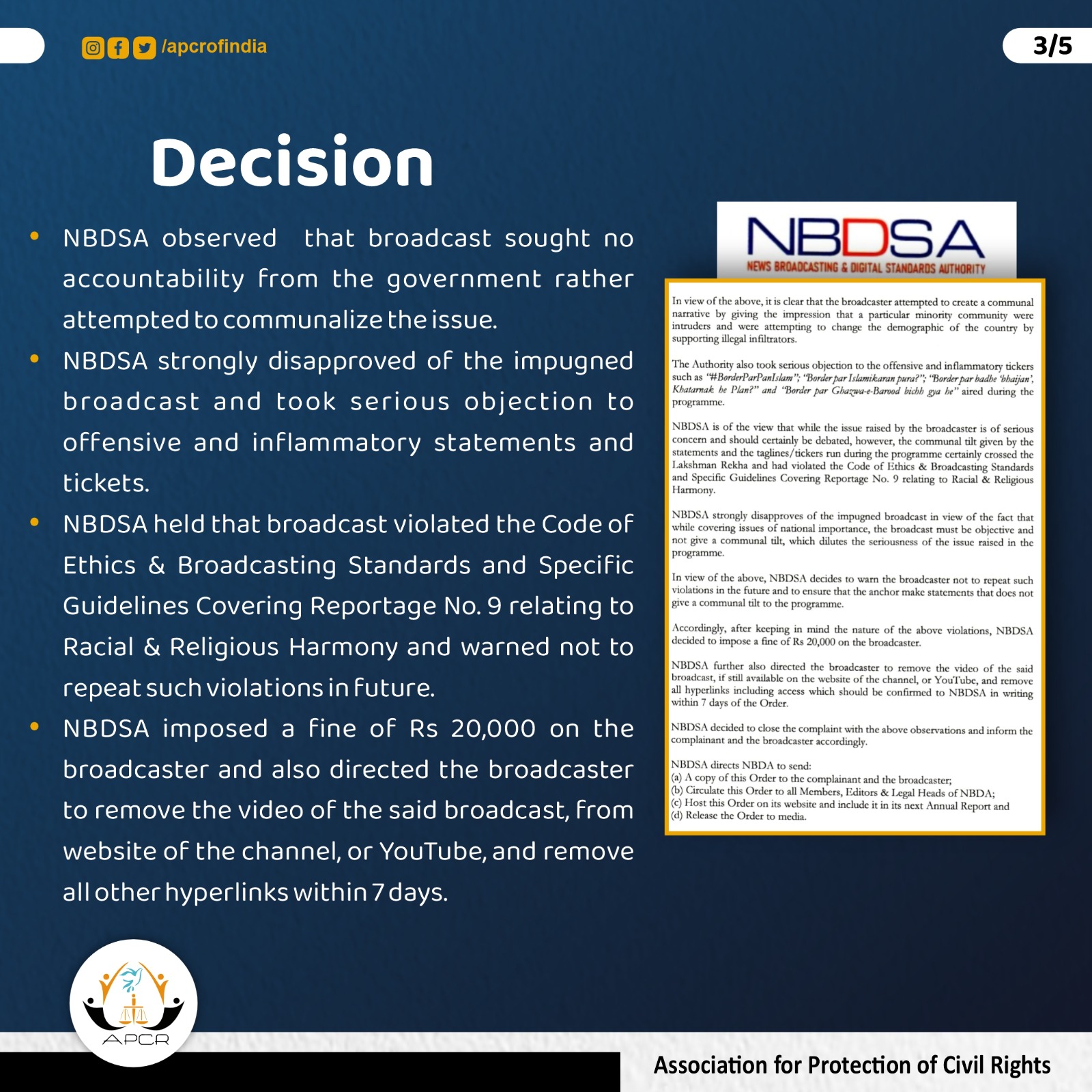 APCR – Association for Protection of Civil Rights