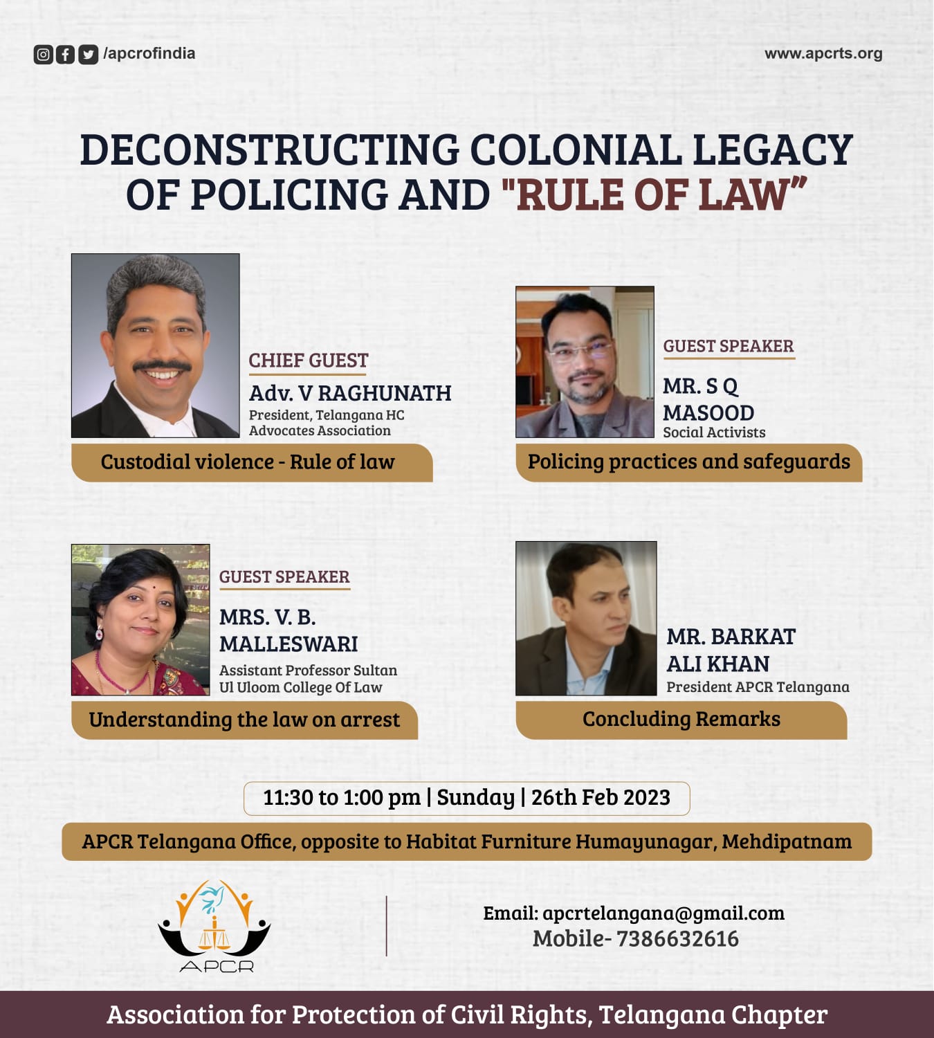 APCR – Association for Protection of Civil Rights